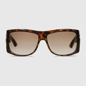 Gucci Square Frame Sunglasses - Brown