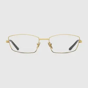 Gucci Rectangular Optical Frame - Gold