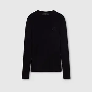 Gucci Fine Cashmere Silk Top With Embroidery