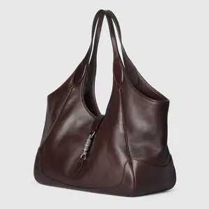 Gucci Mercato Medium Leather Tote - Brown