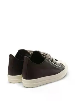 Rick Owens Leather Low-top Sneakers - Brown