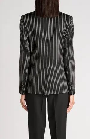 TOM FORD Pinstripe Wool Blend Barathea Jacket