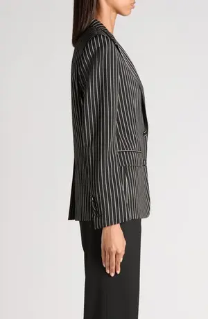 TOM FORD Pinstripe Wool Blend Barathea Jacket