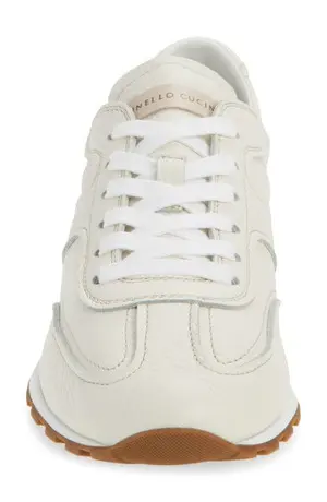 Brunello Cucinelli Leather Sneaker - Ivory