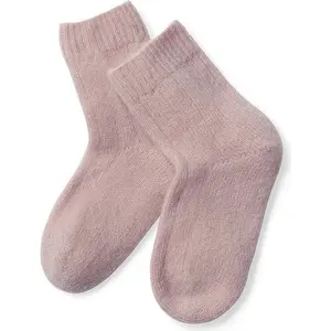 NUDA Cashmere Blend Crew Socks - Dusty Mauve
