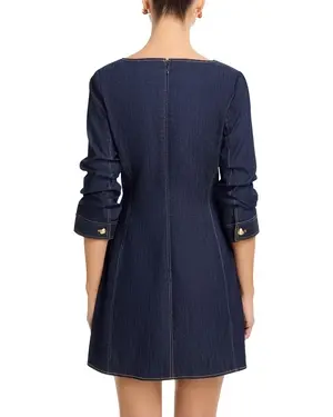 Cinq À Sept Caidin Denim Minidress - Indigo
