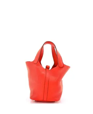 Hermès Pm Picotin Lock Bag Clemence - Orange
