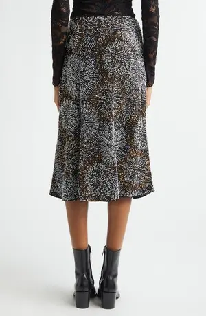 Rabanne Firework Embellished Crepe Midi Skirt