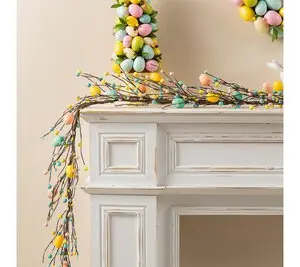 GLITZHOME 72'l Easter Egg Garland - One-color