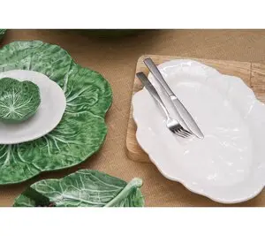VALERIE PARR HILL Cabbage Leaf Serving Platter Valerie