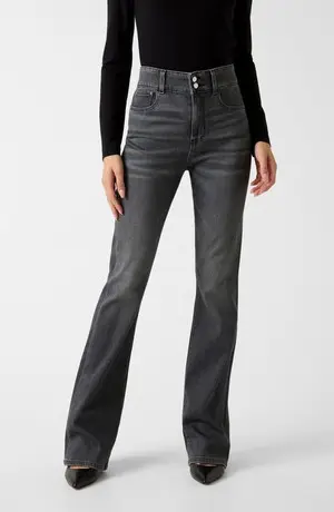 Guess Lace-up Corset Flare Jeans