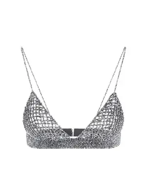 GOLDEN GOOSE Beaded Top - Silver