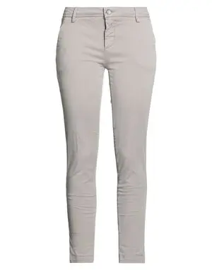 Liu Jo Cotton Gabardine Tapered Pants - Grey