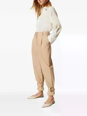 TWINSET Buckled Tailored Trousers