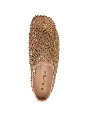 STRATEGIA SHOES Square-toe Flat Pumps - Neutrals