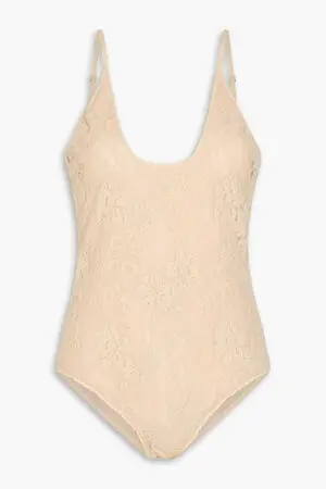 Zimmermann Stretchlace Bodysuit - Neutral