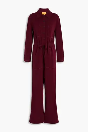 Guest In Residence Everywhere Cashmere Jumpsuit - Plum