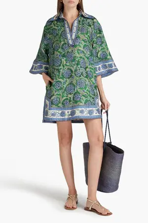 Zimmermann Printed Linen Tunic