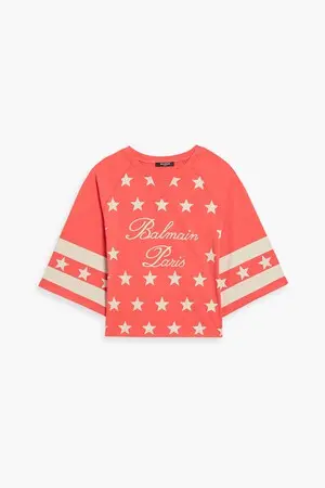 Balmain Printed Cotton-jersey T-shirt