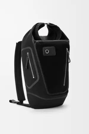 Loewe Flex Roll-top Backpack - Black