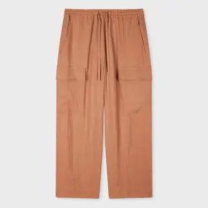 Paul Smith Linen Tapered Cargo Trousers