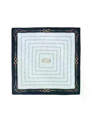 TWINSET Chain-print Scarf - Blue