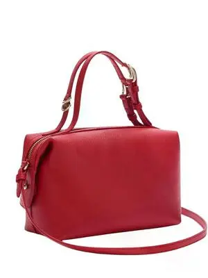 Furla Grained Leather Tote Bag - Red