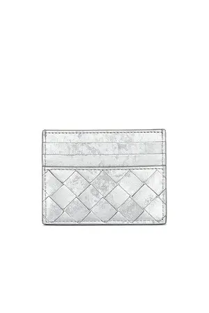 Bottega Veneta Credit Card Case - Silver
