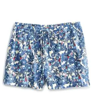 VERA BRADLEY Disney Pajama Shorts In Stitch Leafy Blooms - Blue