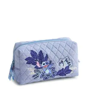 VERA BRADLEY Disney Stitch Leafy Blooms Cosmetic Bag - Blue