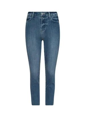 L'Agence Sada Cropped Slim-leg Jeans