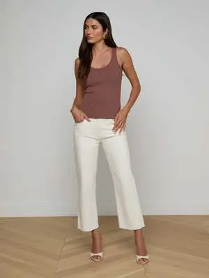 L'Agence Adira Scoopneck Tank Top - Light Mink
