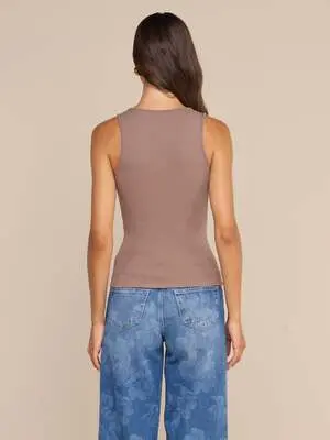 L'Agence Adira Scoopneck Tank Top - Light Mink