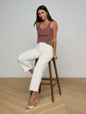 L'Agence Adira Scoopneck Tank Top - Light Mink