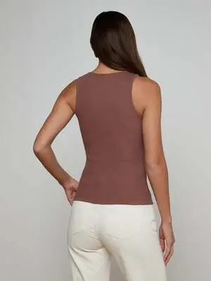 L'Agence Adira Scoopneck Tank Top - Light Mink