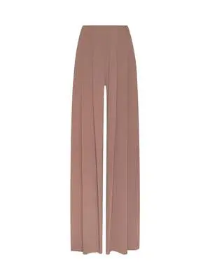 L'Agence Nova Pleated Wide-leg Trousers - Light Mink