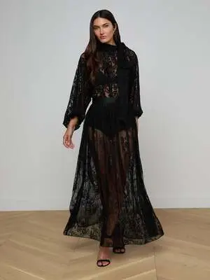 L'Agence Rhett Oversized Lace Blouse