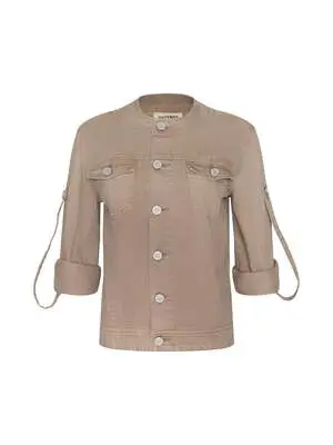 L'Agence Anouk Jean Jacket - Dark Cappuccino