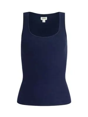 L'Agence Adira Scoopneck Tank Top - Midnight