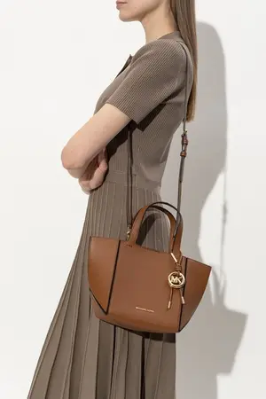 Michael Kors Handbag With Logo - Brown