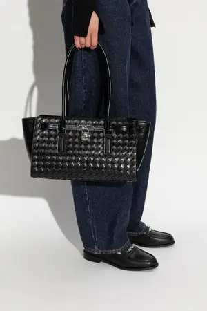 Michael Kors Hamilton Moderne Shoulder Bag - Black