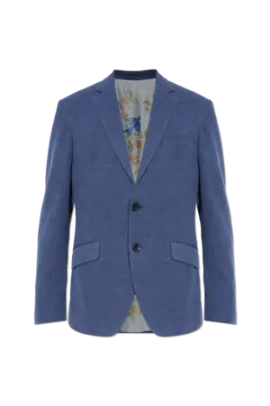 Etro Blazer With Open Lapels - Blue