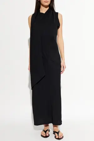 AMI Paris Ankle-length Dress With Pleat
