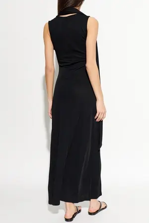 AMI Paris Ankle-length Dress With Pleat
