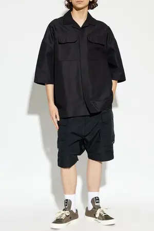Rick Owens Shirt In ‘oversize’ Cut - Black