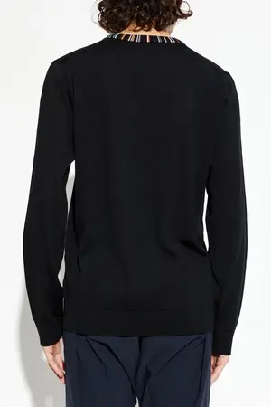 Paul Smith Wool Crew Neck Sweater - Black