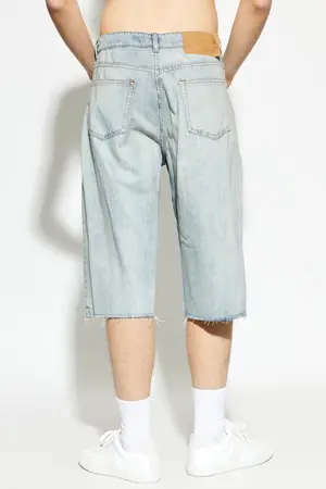 MAISON MARGIELA Raw Hem Denim Shorts - Blue