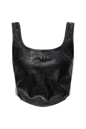 ADIDAS ORIGINALS Sleeveless Fitted Top - Black