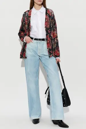 R13 Vintage-effect Cardigan - Multicolour