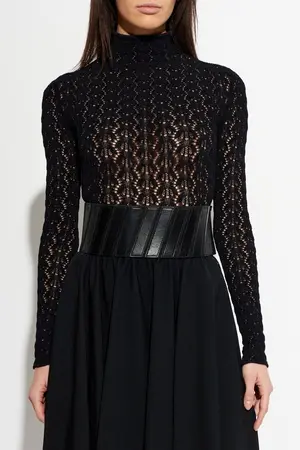 Alaïa Turtleneck Fitted Bodysuit